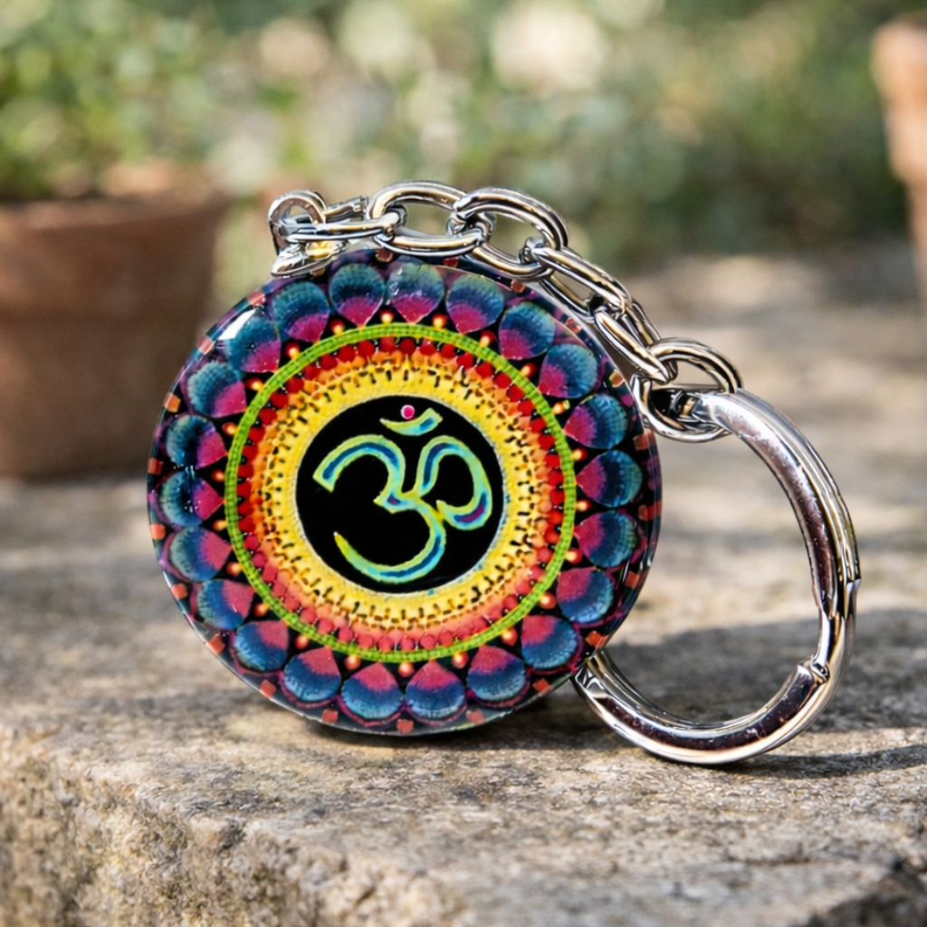 Om Keychain | Spiritual Hindu Symbol | Perfect for Gifts & Daily Use ...